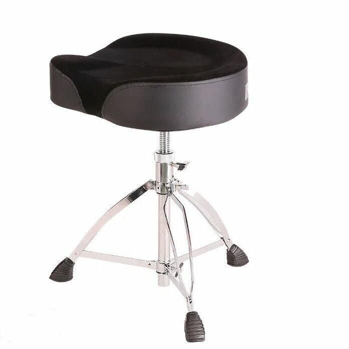 Стул для барабанщика винтовой усиленный Им могут пользоваться как взрослые, так и дети, а высоту можно регулировать