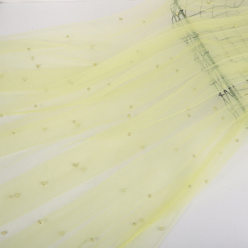 Настольный флаг "Жемчужный тюль", 13#, желтый жемчуг