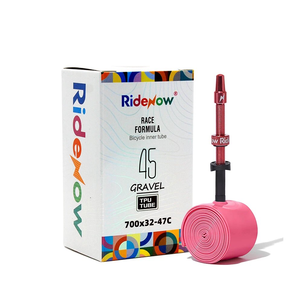 RideNow Внутренняя трубка 700x32-47c, 65mm, 45g Metal Pink
