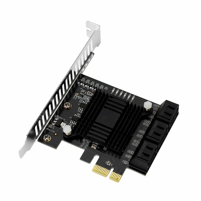 6-портовый адаптер Sata PCIE ASM1061 3-PCI для контроллера Express 3.0 X1, расширитель карты Vedio, 6 Гбит/с
