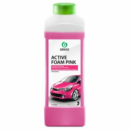 Пена для бесконтактной мойки автомобиля Grass Active Foam Pink, 1 л GraSS 113120