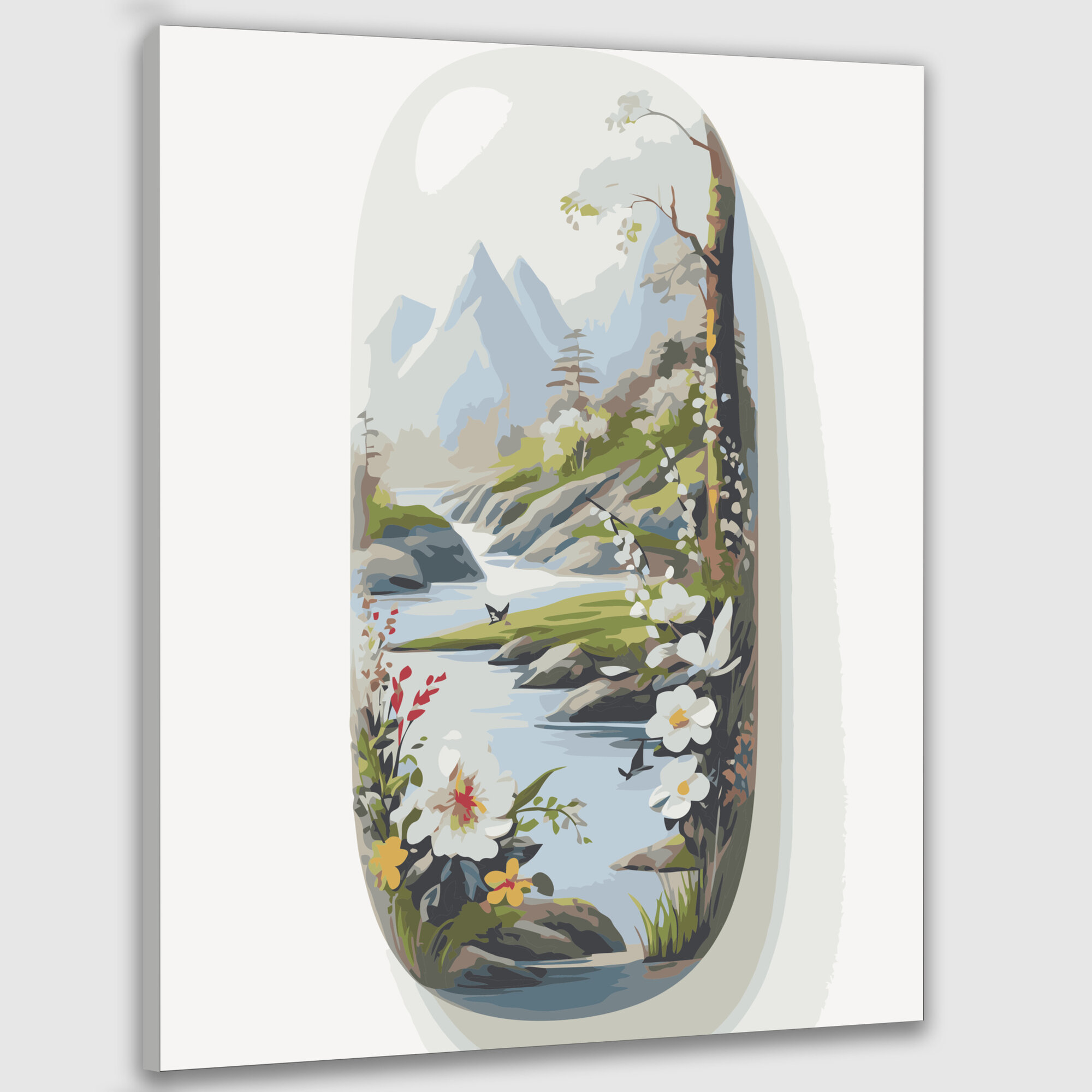 Картина по номерам 40x50 см, маникюр, масло, природа, спокойствие, цвета, красота, узоры, ботаника, детали, точность