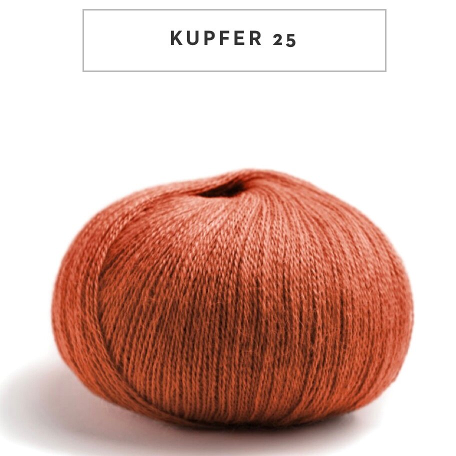 Piura /Пиура/ пряжа Lamana, 100% бэби альпака, 50г/400м (25, kupfer (медь), красный)