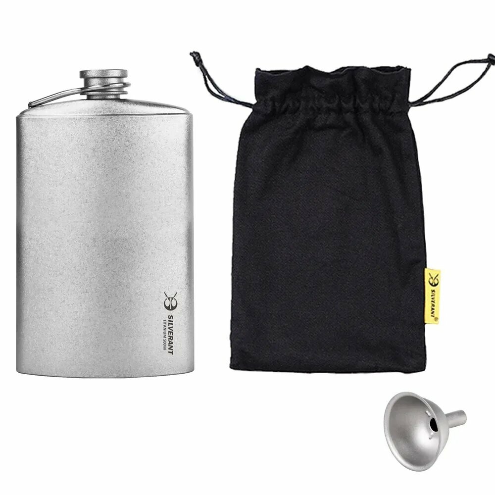 Туристическая титановая бутылка для вина SILVERANT,500ml, Версия с титановым кристаллом