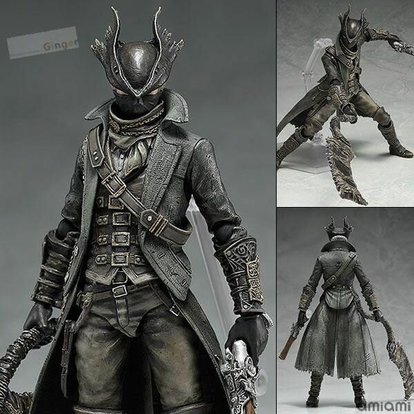 Фигурка Bloodborne Hunter Gecco Бладборн Охотник крови 31см, коробка старый охотник