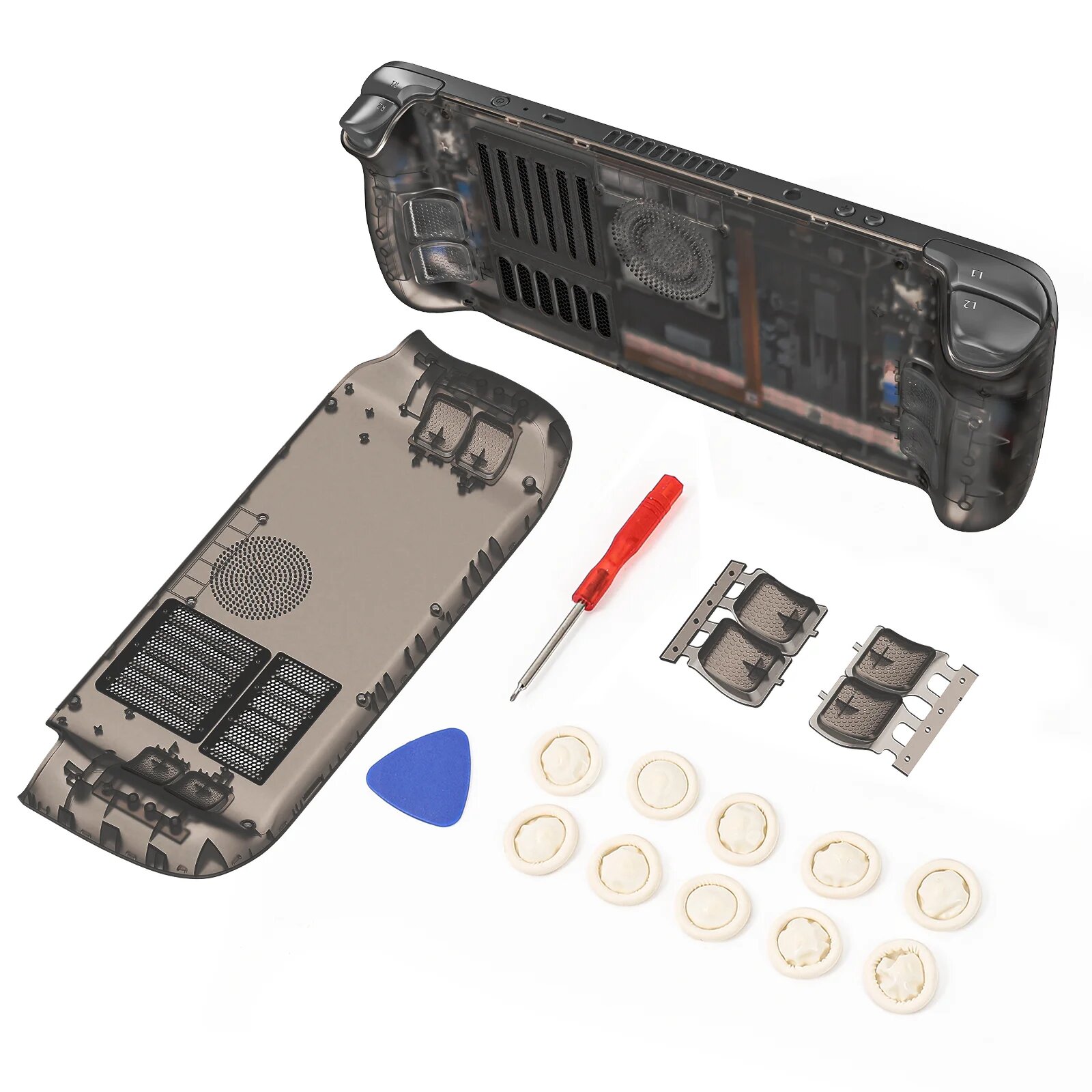Задняя панель Steam Deck SHACROXX Transparent Black