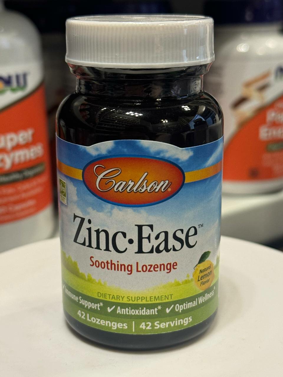 Carlson Labs Zinc-Ease, успокаивающие пастилки, 42 пастилки