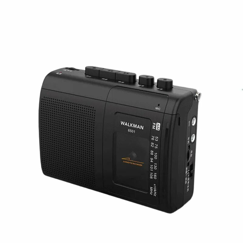 Кассетный плеер Walkman 6501, 2 Вт, FM/AM, черный