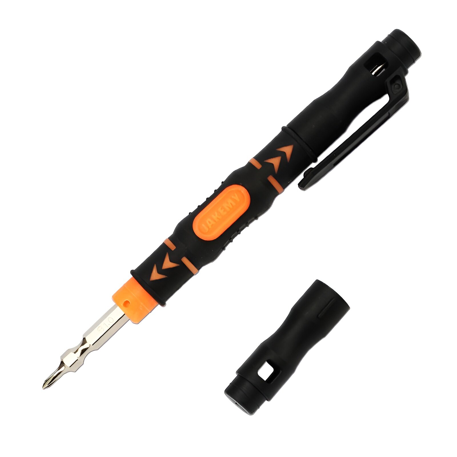 Отвертка-ручка 3 в 1 JM-8155 карманная в виде авторучки, защитный колпачок, защелка для фиксации в кармане