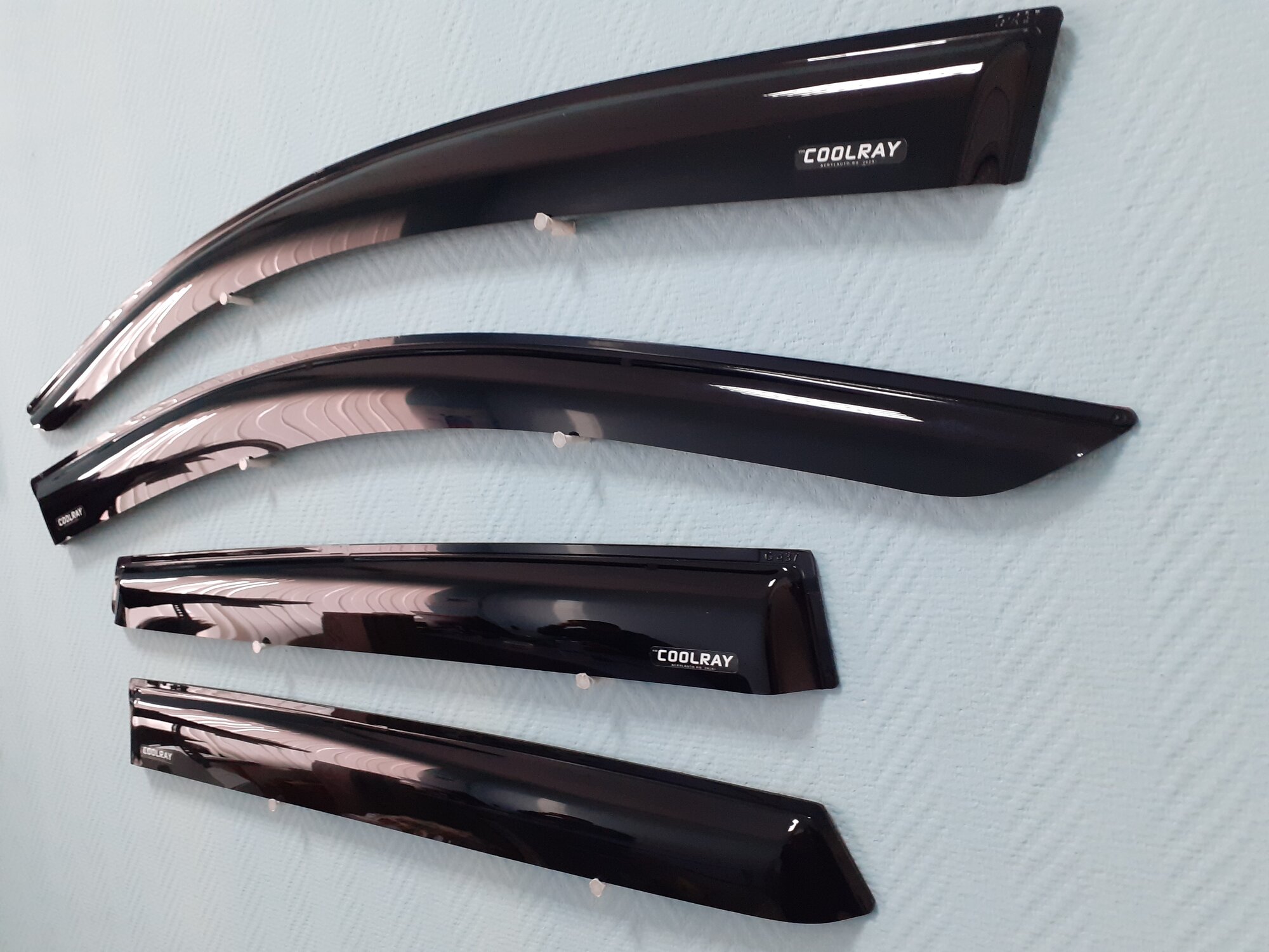 Дефлекторы окон Geely Coolray с 2020 по 2021, к-т 4 шт, скотч 3M