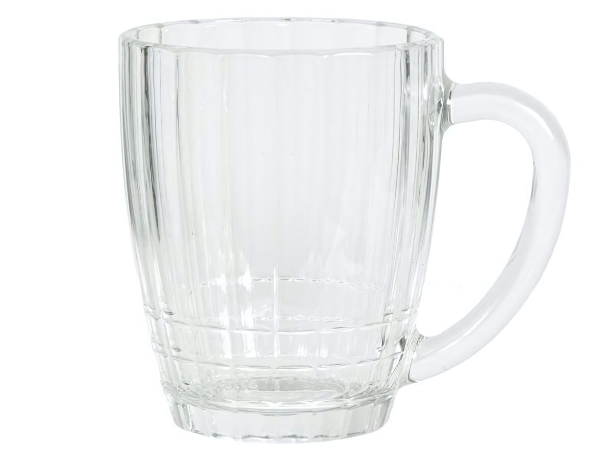 Кружка пивная 'HoReCa', 500 мл, стекло, рифленая текстура, цилиндрическая форма