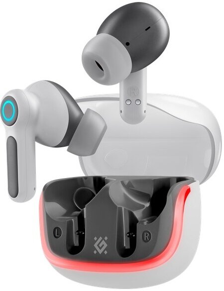 Беспроводные BLUETOOTH TWS Defender CyberDots 290 белый, игровые Bluetooth