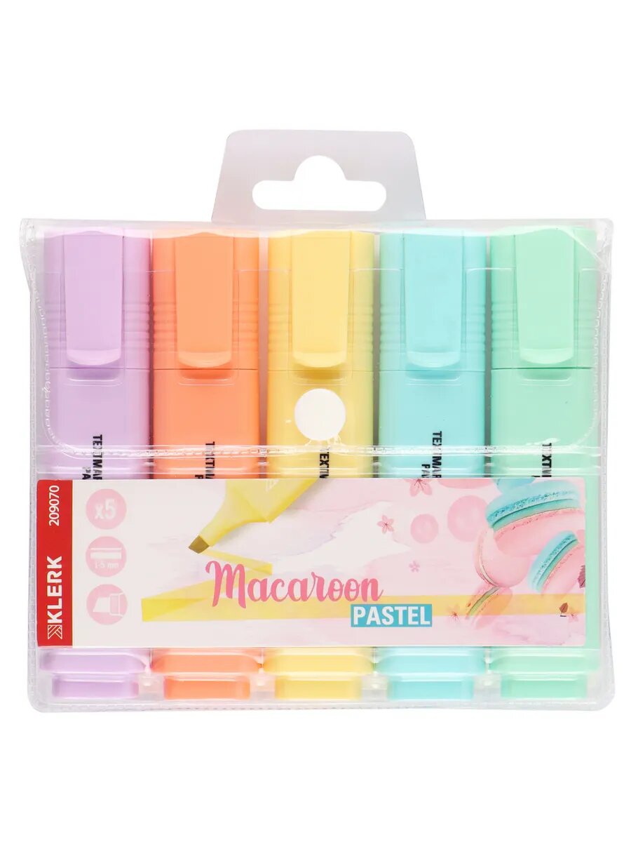 Набор перманентных маркеров 5 шт 1-5 мм