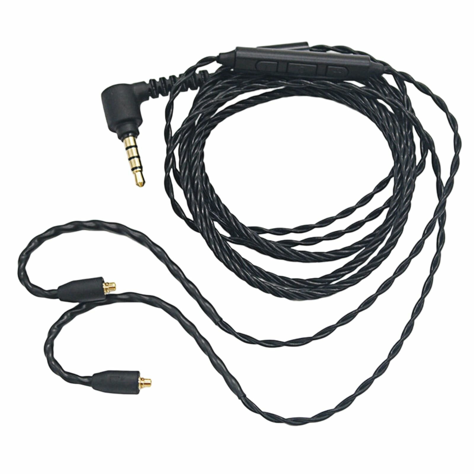 Универсальный кабель для наушников из 4 нитей, адаптированный с использованием MMCX и тройным управлением микрофонами