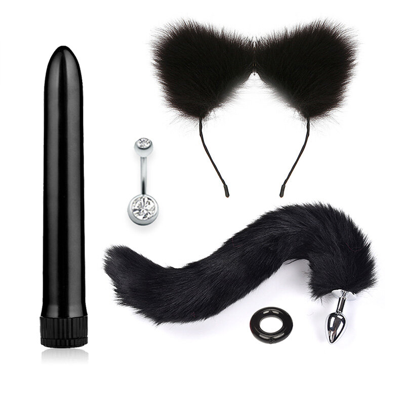 Игровой Набор Для Взрослых, Комплект Для Сдерживания Женщин И Мужчин, Удобный БДСМ, Обучение Связыванию, Романтика, Косплей, Секс-Игрушка, Вибратор, Хвост, Анальная Пробка