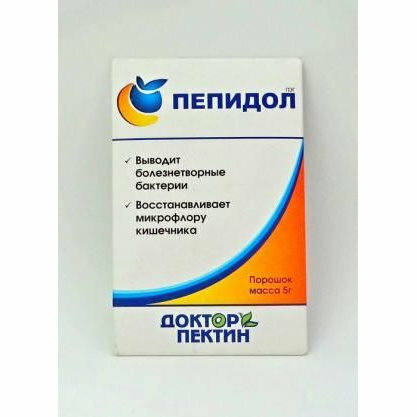 Пепидол Доктор Пектин порошок, 5 г, назначение интоксикация