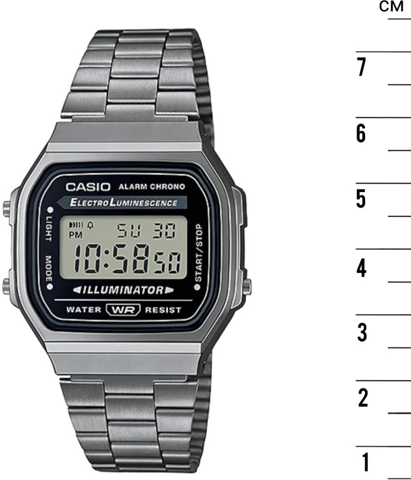 Наручные часы CASIO Vintage, серый/серебристый