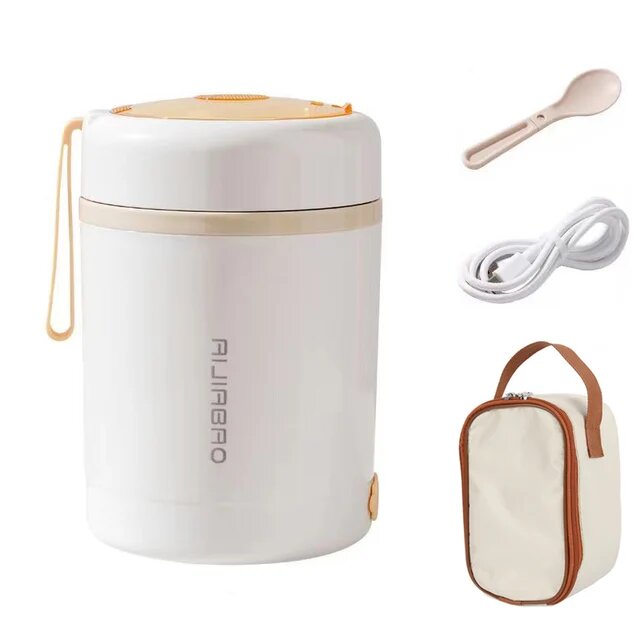 Термостатическая электрическая кружка для воды с USB-подключением, герметичная, для студий, школьников, студентов, походов, молочных напитков, подогреватель для бутылок с подогревом