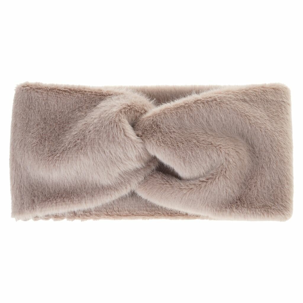 Теплая лента для волос с плюшевым крестом-Хаки