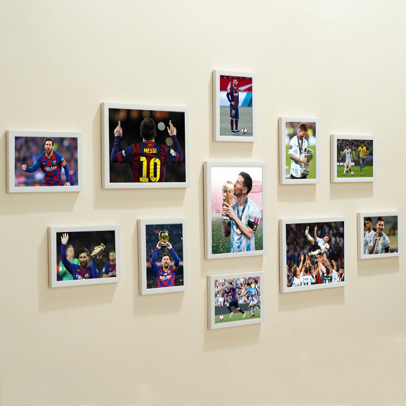 Постер Месси, декоративная живопись, фон для дивана в гостиной, фото на стене, футбол, чемпионат мира по футболу Аргентины, рамка на стене