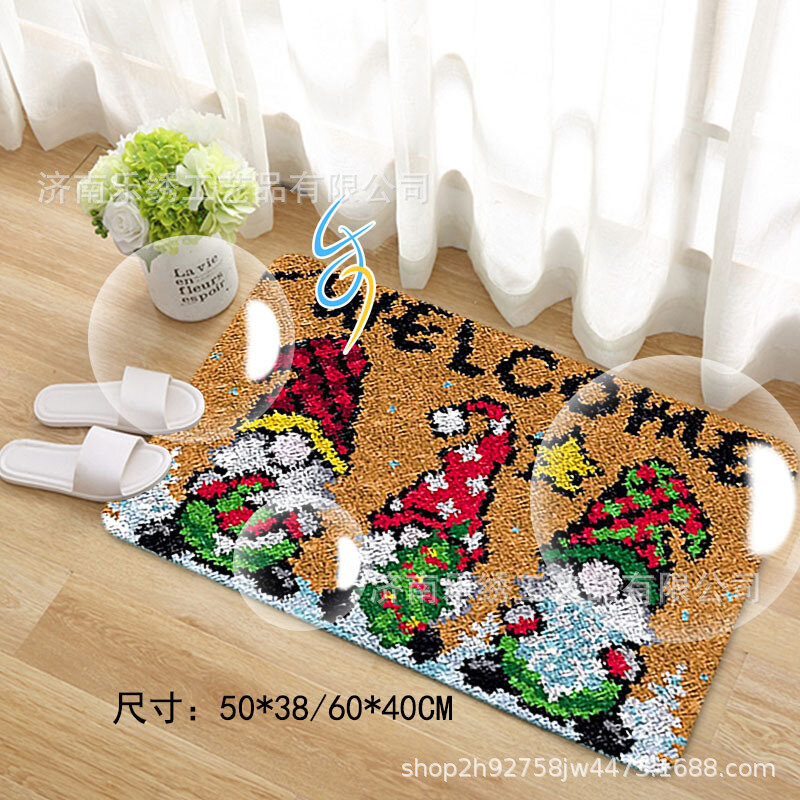 Новая в наличии секционная вышитая ковровая пряжа, вышитый гобелен, ручная работа, настенное искусство, ковер, цветная печать, сетчатый материал, комплект, поставка производителя