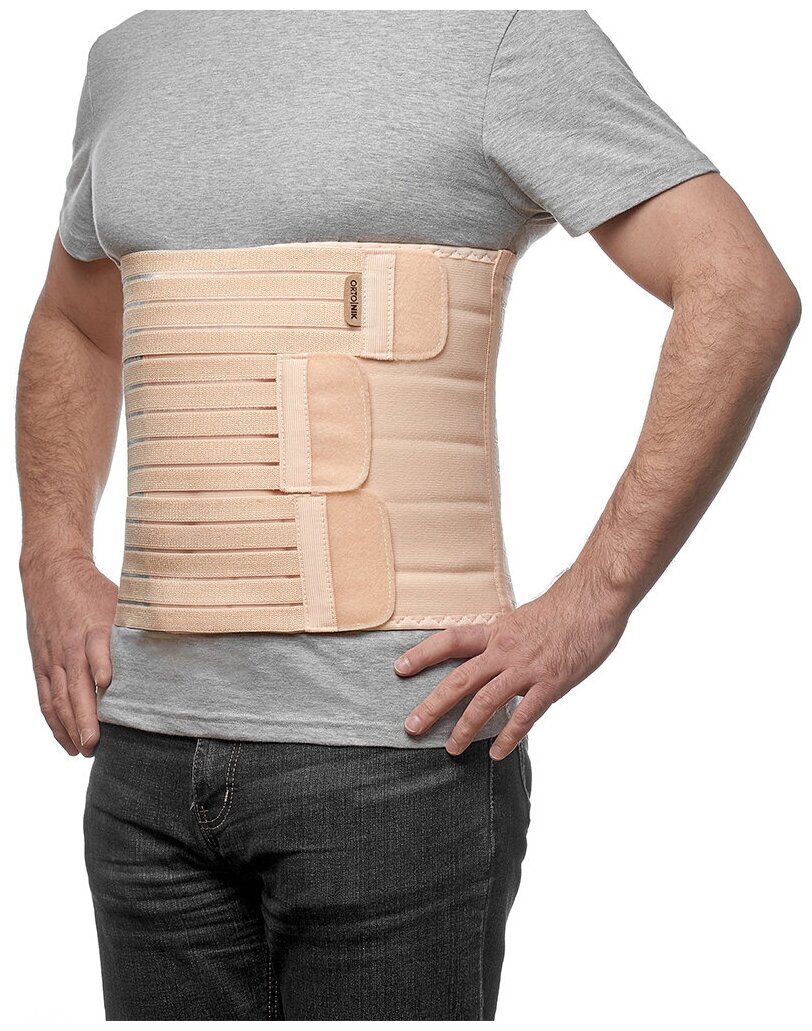 Бандаж послеоперационный с мягкой панелью Орто. Ник ПО-213 ORTO.NIK, Размер XXL, Бежевый