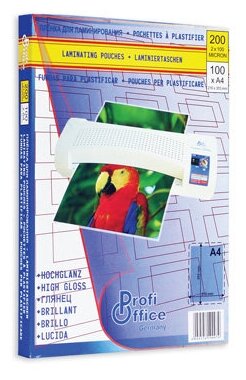 Пленка для ламинирования ProfiOffice А4, 100мкм 100шт/уп. 2036 19007