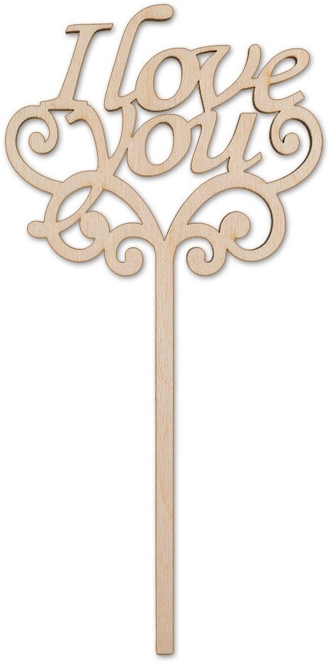 Заготовка для декорирования "Mr. Carving" ВД-230 Украшение для торта "I love you"