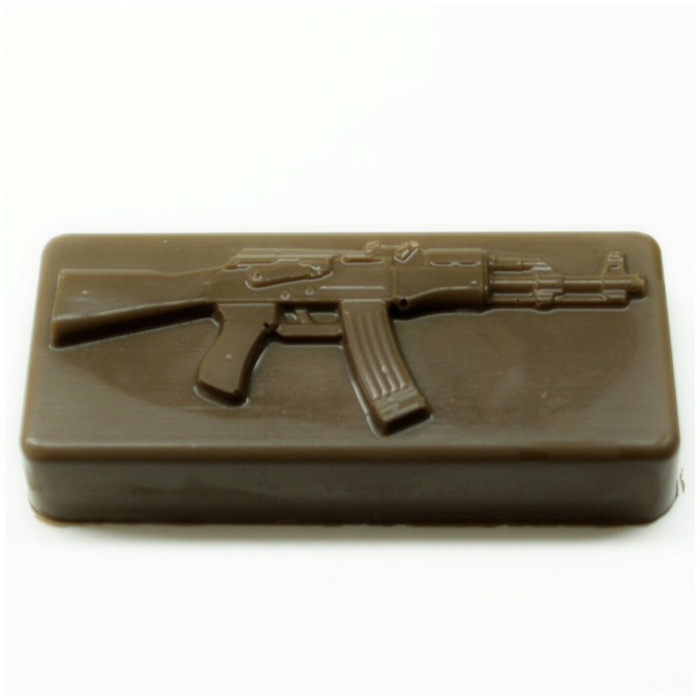 Подарочная шоколадная фигура Frade/Фраде - Автомат Калашникова (вес-105г) (молочный)