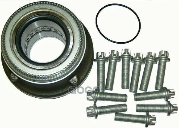 Ступица колеса в сборе с болтами (двухрядный подш. с упл. кольцом + стопор) SAF Modul X SAF-HOLLAND арт. 3434365000