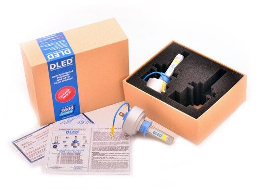 Светодиодная автомобильная лампа H1 Dled Sparkle (2 лампы в упаковке.)