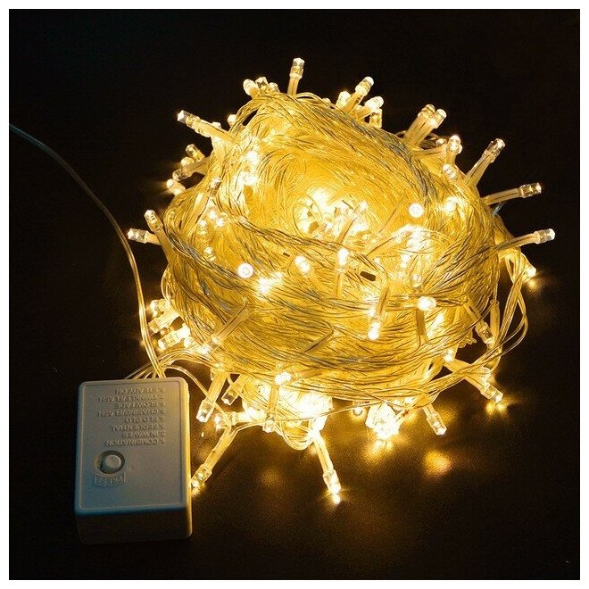 Светодиодная гирлянда Бахрома. Размер: 4х0,6 м. Цвет свечения: Теплый белый. 220В. IP65