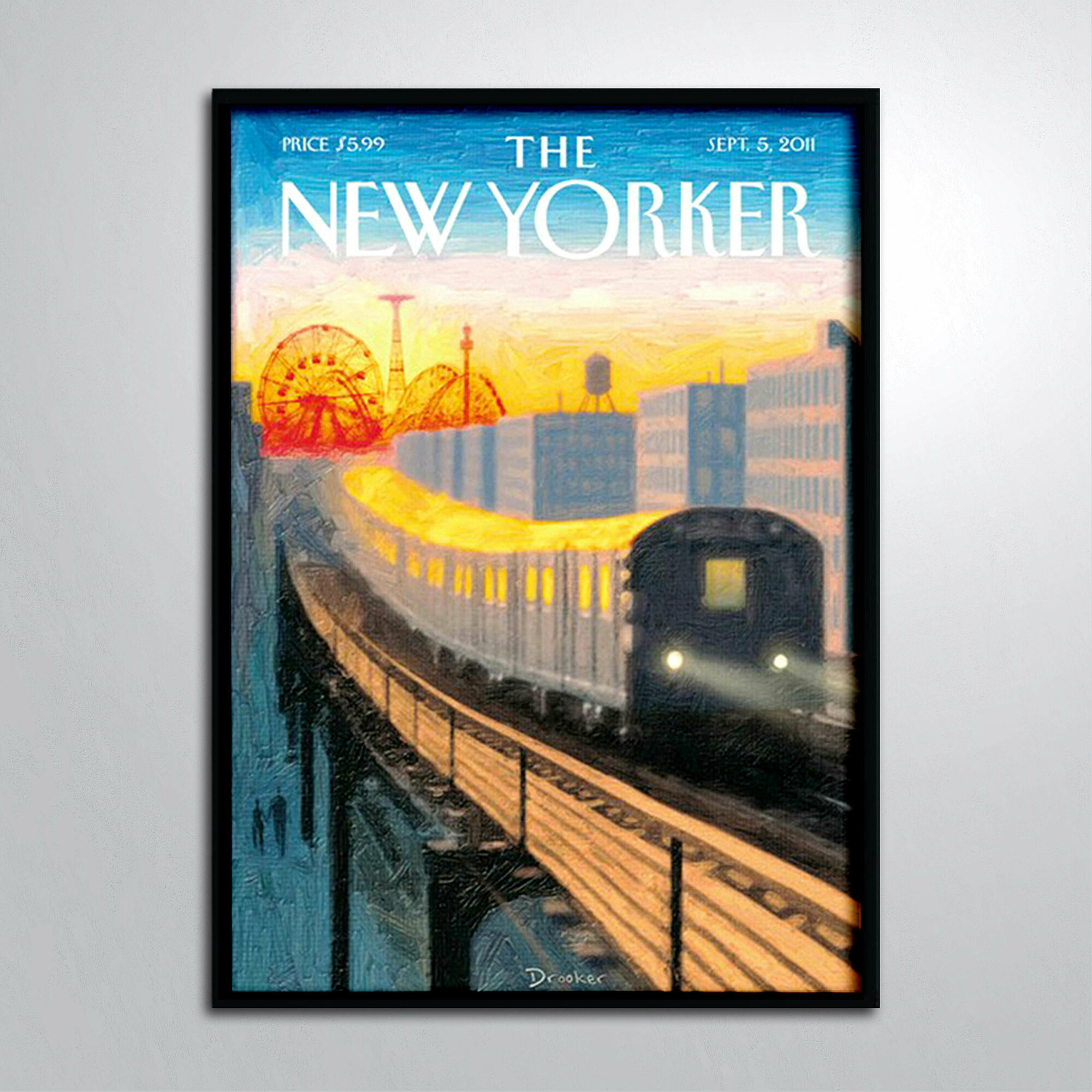 Постер без рамы/Постер для интерьера/Плакат Винтажный Журнал Нью Йоркер The NEW YORKER 5 сентябрь 2011 г
