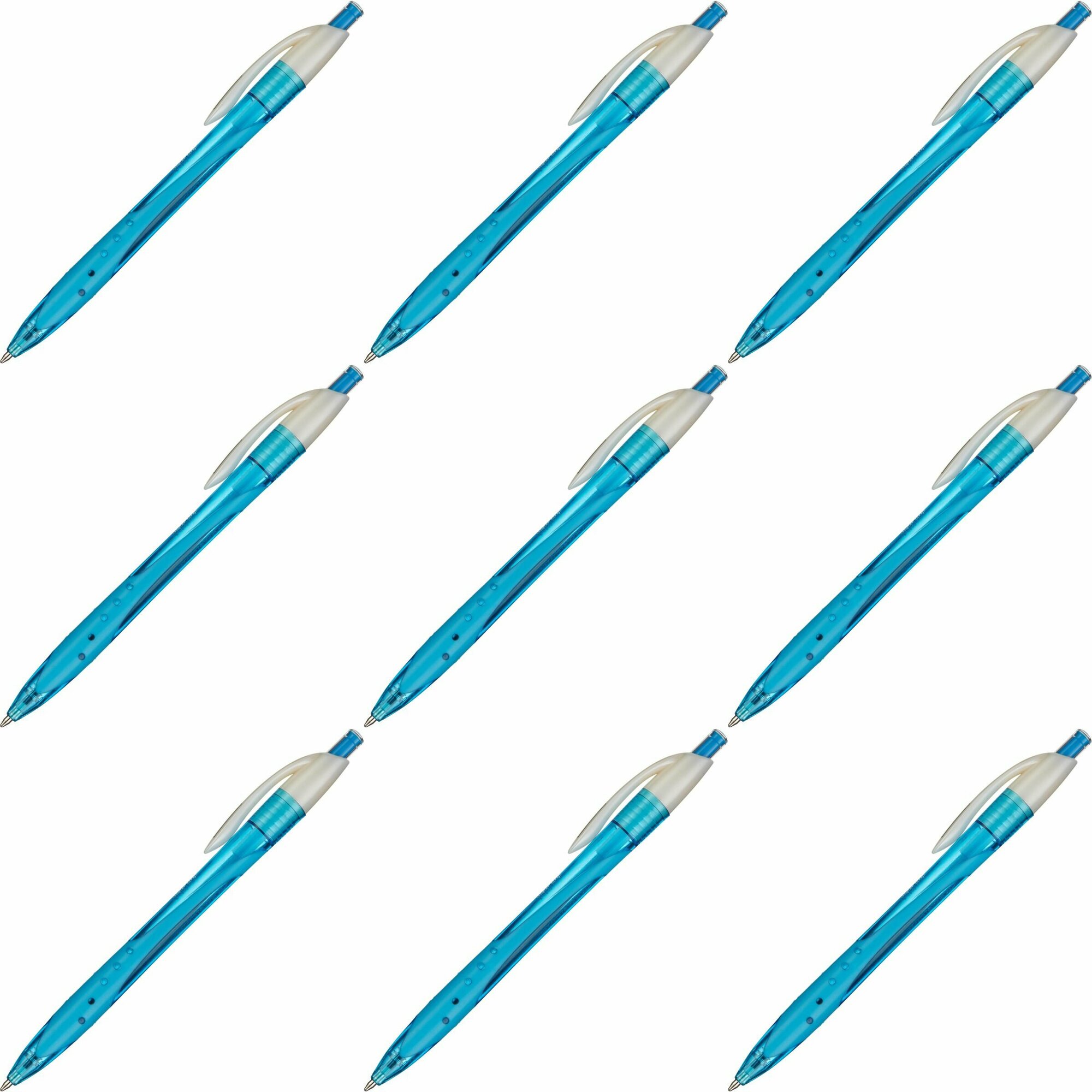 Attache/ Ручка шариковая автоматическая Ultima Supergrip, синий, 9 шт