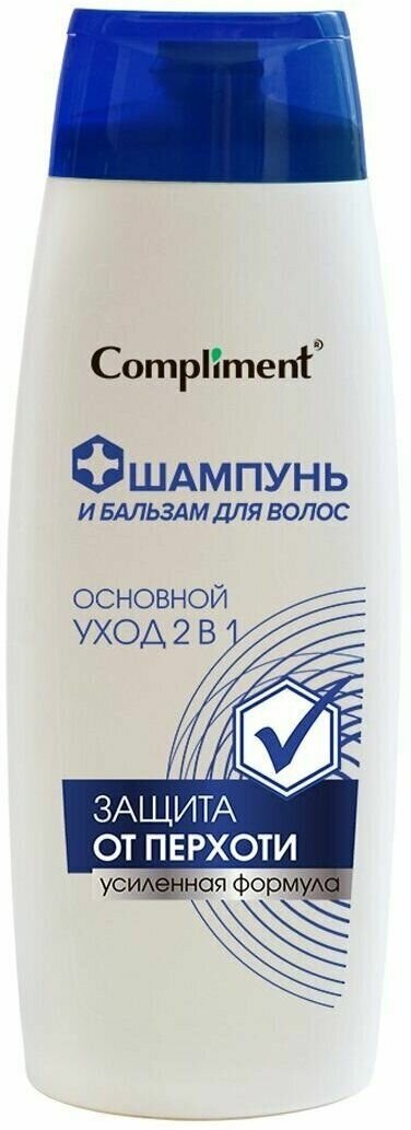 Compliment Шампунь-бальзам 2 в 1 Основной уход, 400 мл