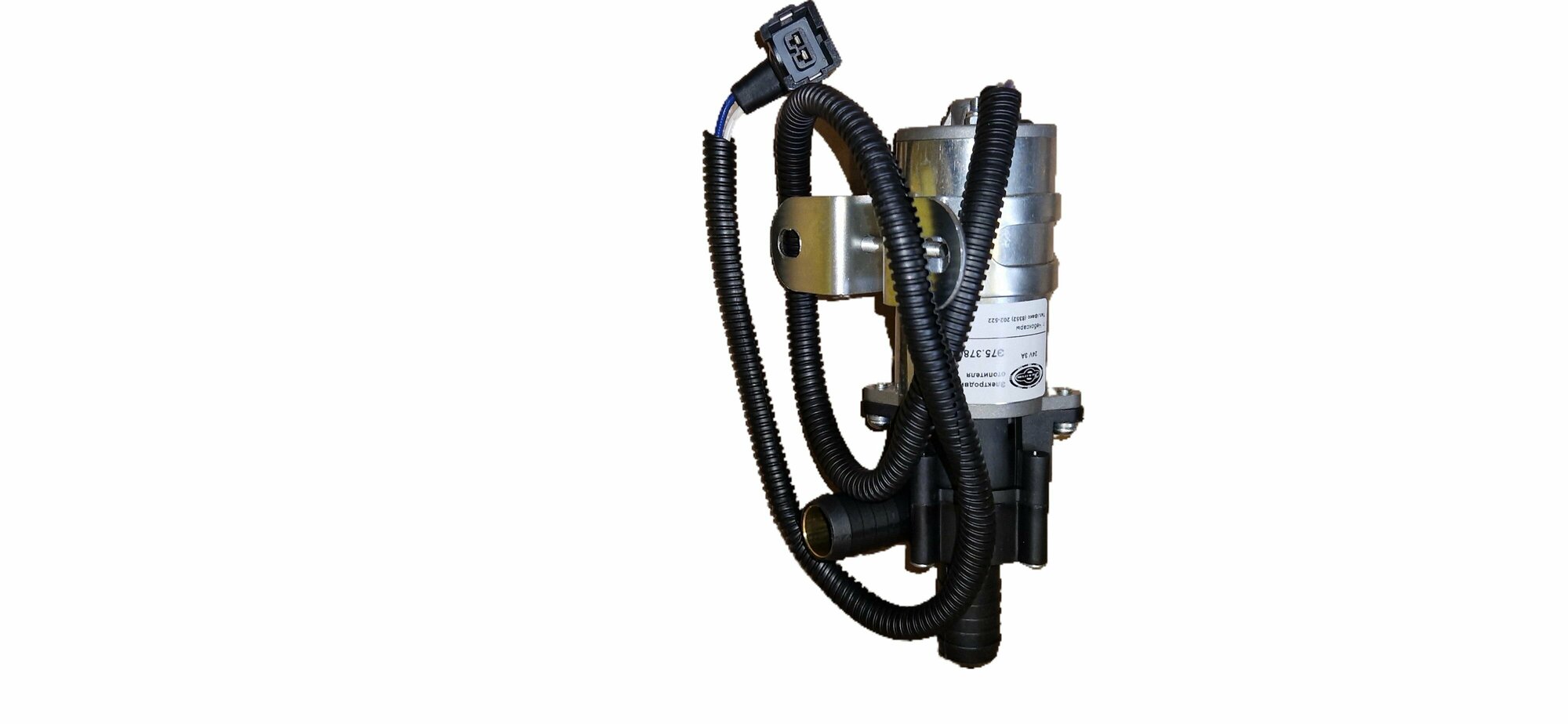 Электродвигатель с насосом, (d 20мм), 75.3780 (22.01) на ПЖД 15.8106-15, 24 В Э75.3780.22.02