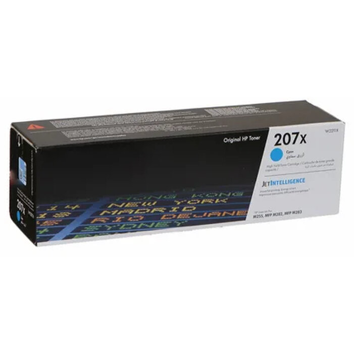 Картридж лазерный HP (W2211X) 207X для HP Color LJ M282/ M283/ M255, голубой, оригинальный, ресурс 2450 страниц