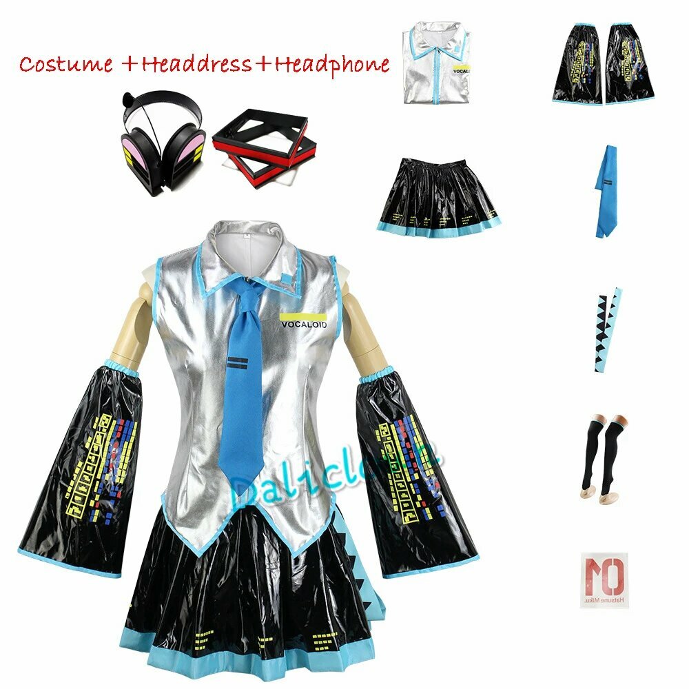 Miku Косплей Комплект Даликлоун М, Costume Props
