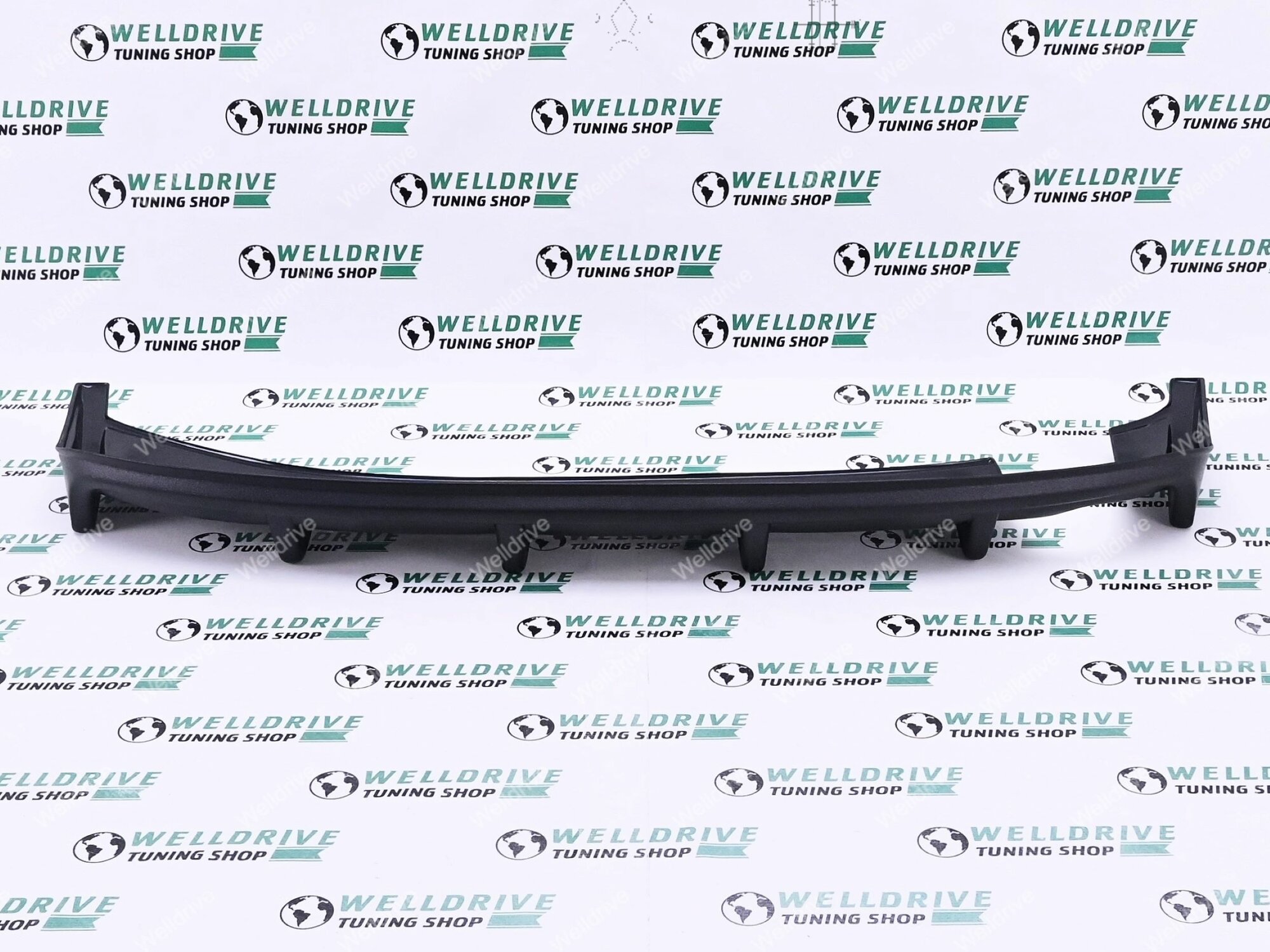 Диффузор Mitsubishi Lancer X 10 EVO низкая 1 труба тиснение под покраску