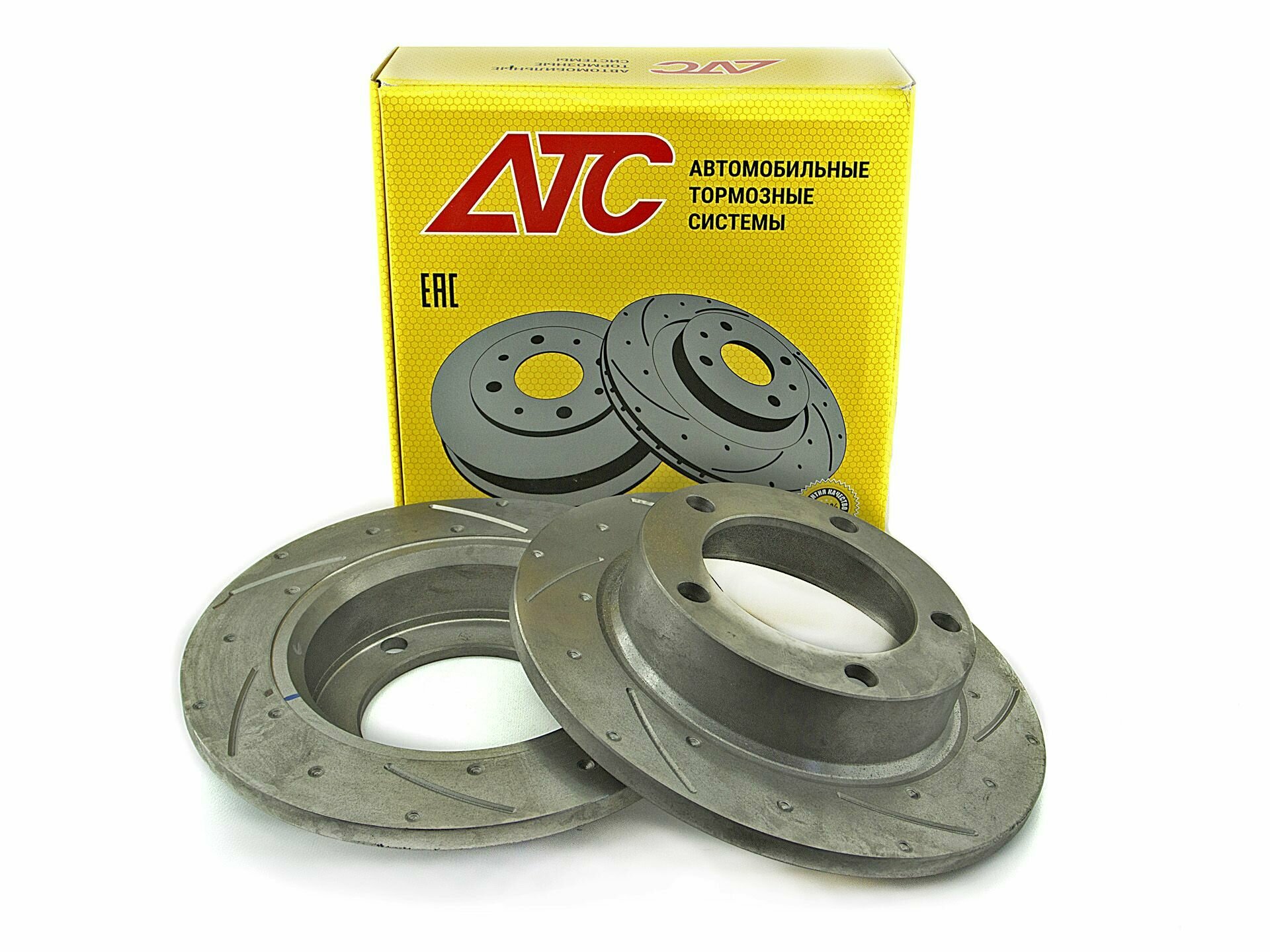 Диск тормозной для Нива, ВАЗ 2121 передний (13", перф, насечки) АТС