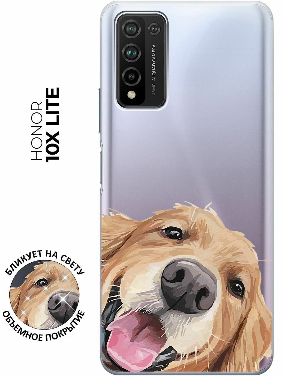 Силиконовый чехол с принтом Retriver для Honor 10x Lite / Хонор 10Х Лайт