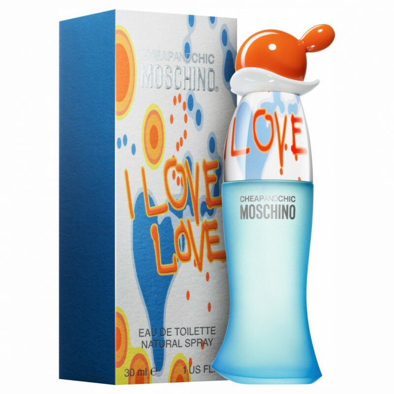 Туалетная вода Moschino I Love Love,30 мл цветочный, древесный и мускусный аромат женский