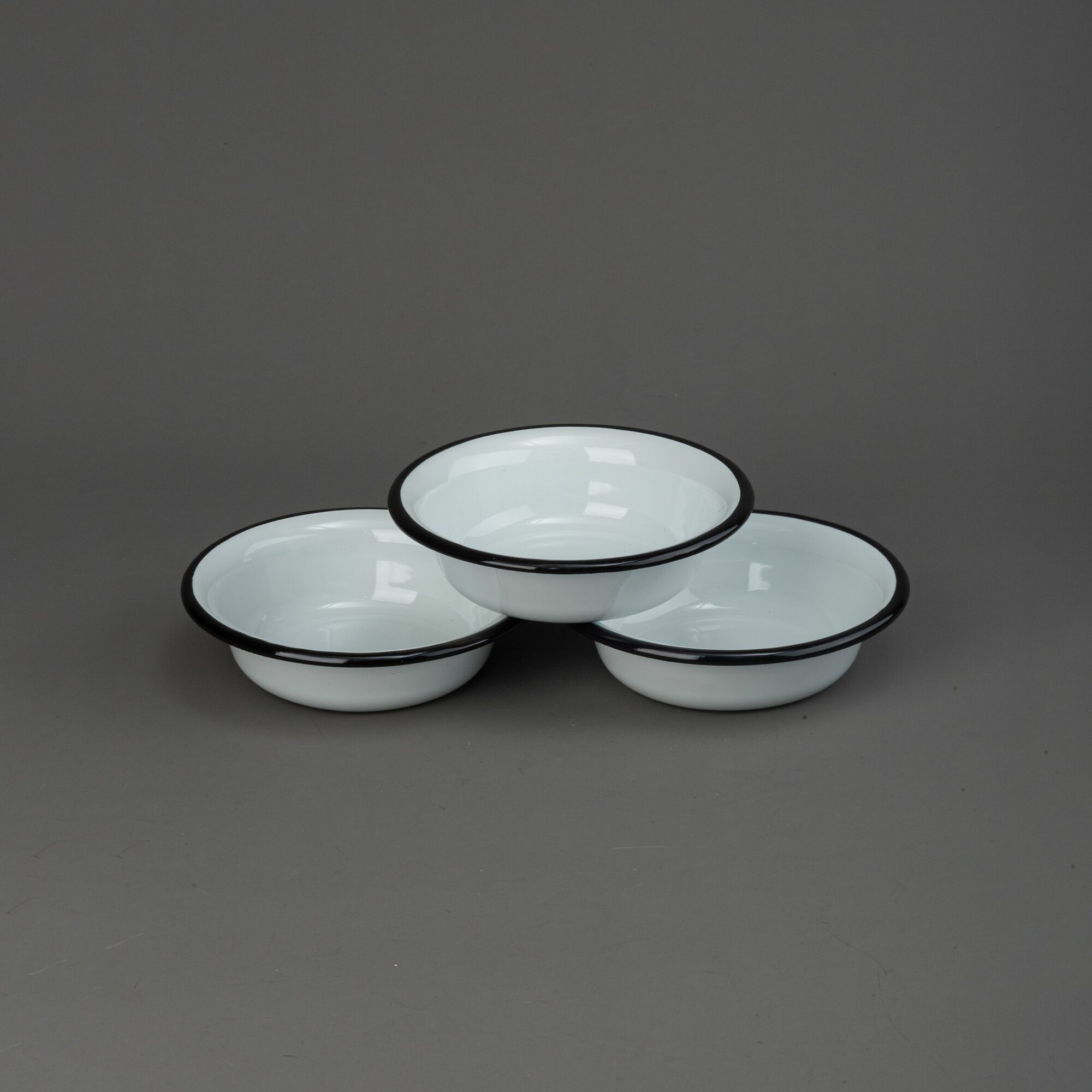 Набор эмалированной посуды: миска 0,4л - 3шт