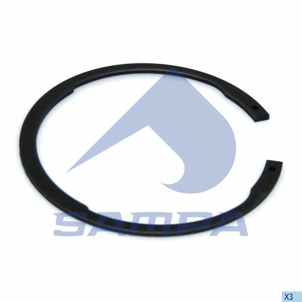Кольцо стопорное ступицы 160x4 BPW 106.279 SAMPA