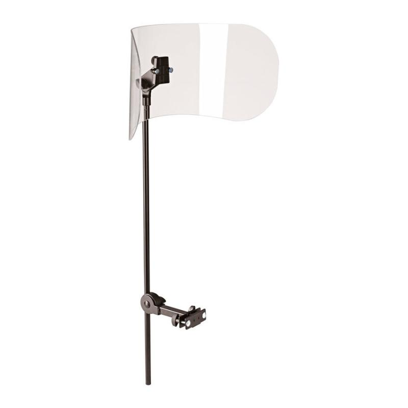 11905-000-55 K&M Оркестровый защитный экран на стул, материал экрана - оргстекло, размер экрана - 45х24 см, высота 700 мм, вес 1,71 кг, Konig&Meyer