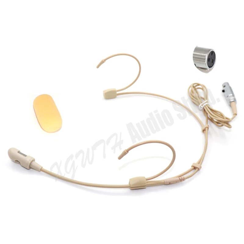 Головной микрофон Electret для Shure Sennheiser AKG MiPro Audio Technica For AKG 3 Pin