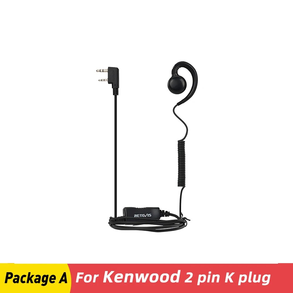 Retevis EEK021 H777 наушники для рации For Kenwood 2Pin