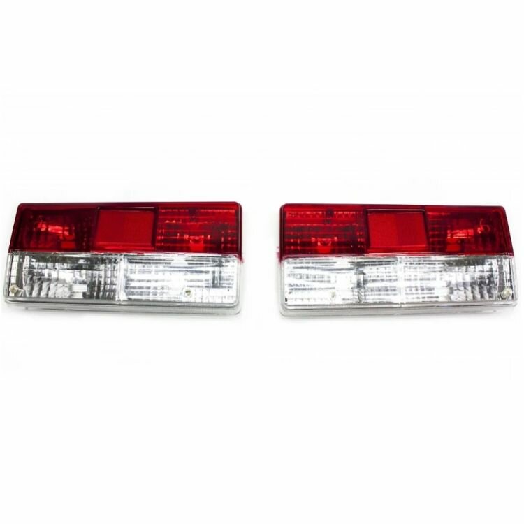 Задние фонари красные с белой полосой для ВАЗ 2105, 2107, фара задняя, комплект