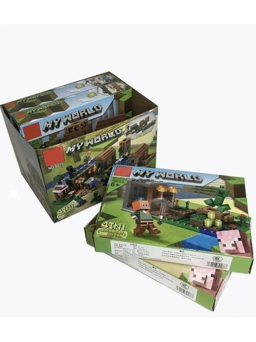 Конструктор набор Minecraft Деревня Жителей аналог LEGO лего