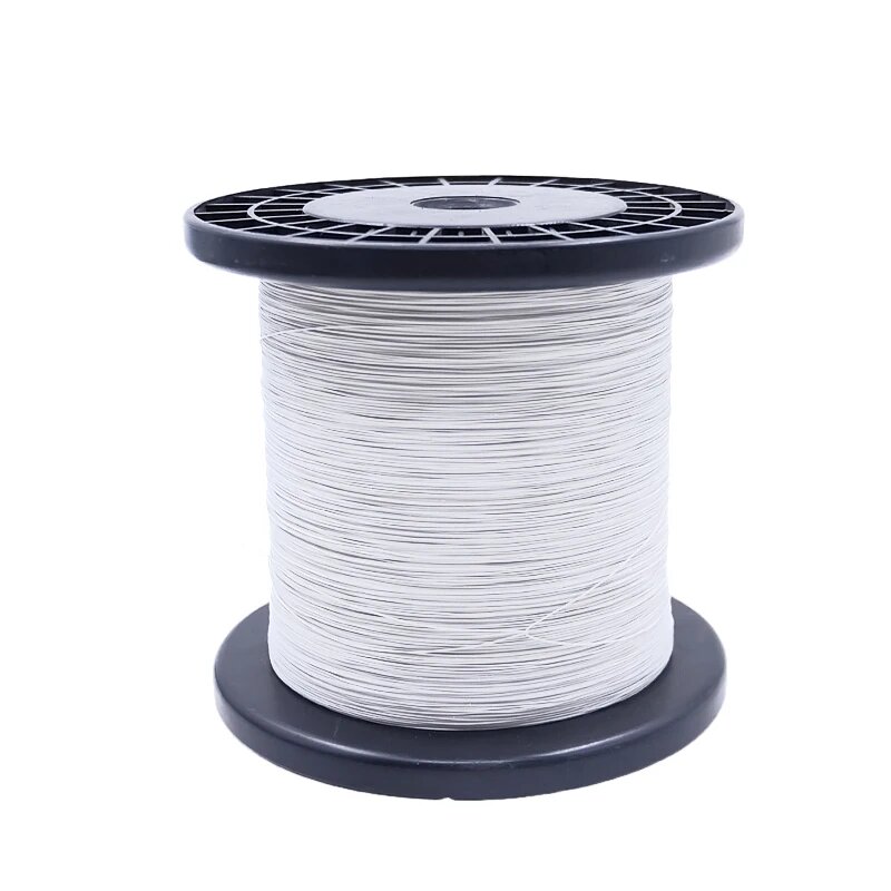 Кабель медный FEP 40AWG белый, 50M